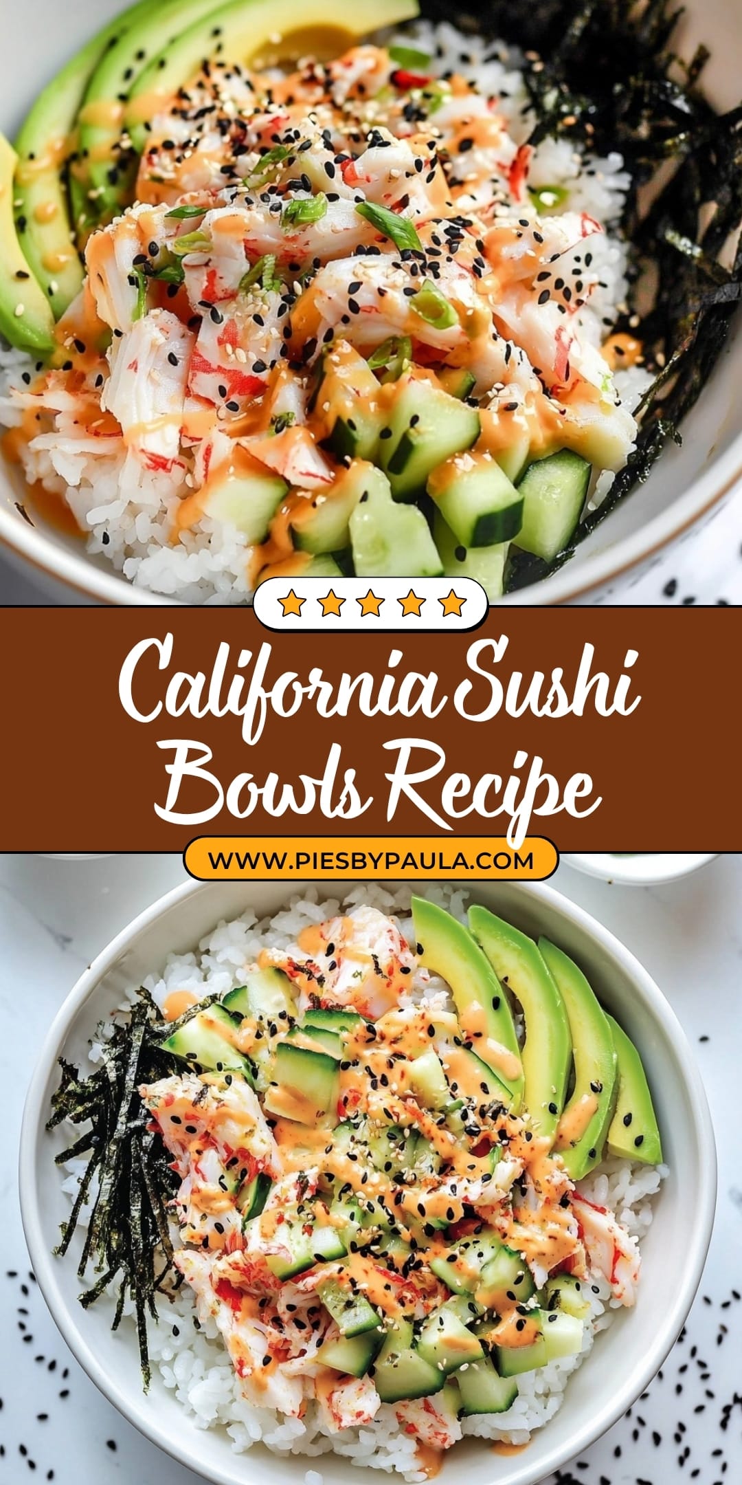 California Sushi Bowls Recipe - Flavorful California-Inspired Sushi Bowls
