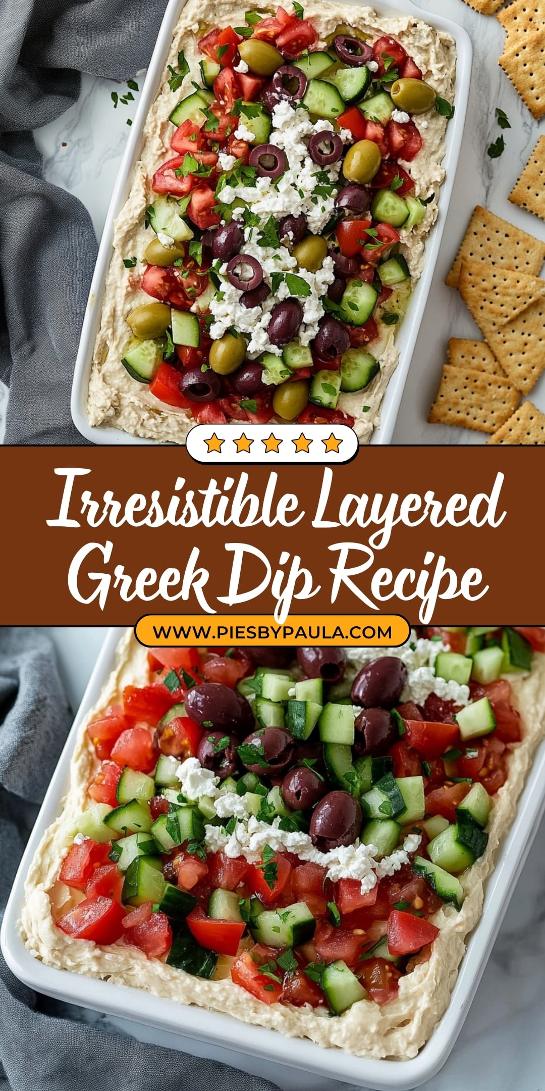 Layered Greek Dip: Irresistible Mediterranean Party Appetizer