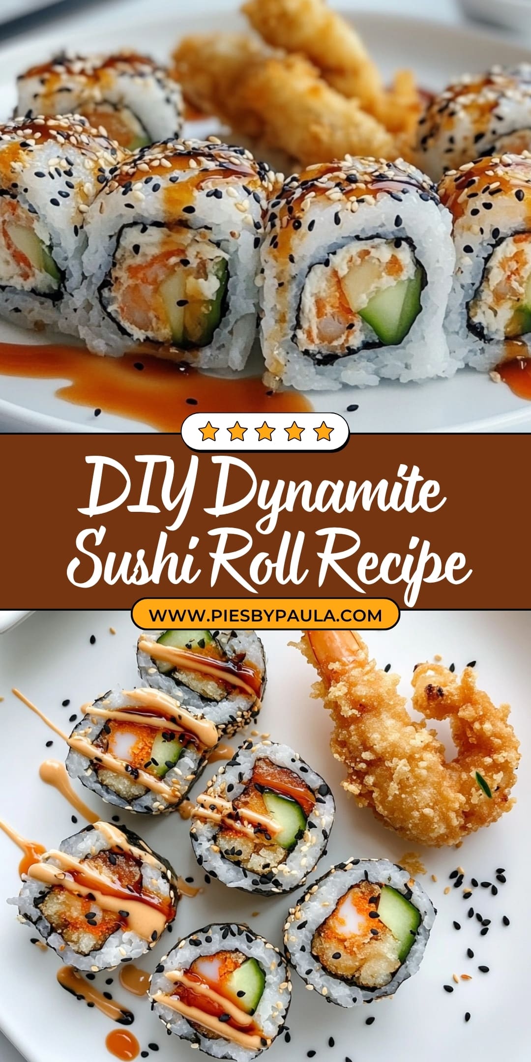 Dynamite Roll Recipe: Homemade Sushi with Crispy Tempura Shrimp