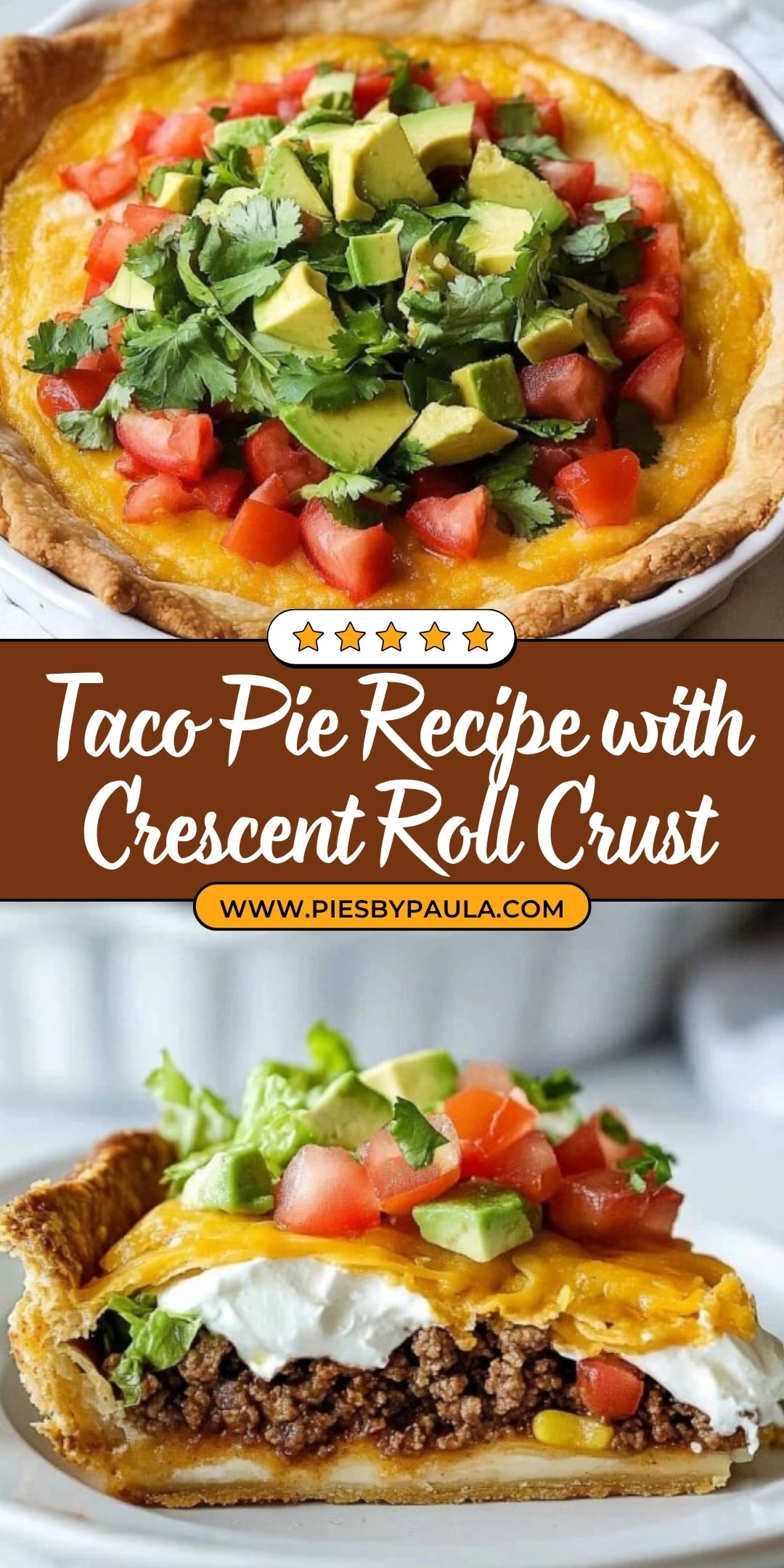 Taco Pie - Irresistible, Quick & Cheesy Taco Bake for Family Dinners