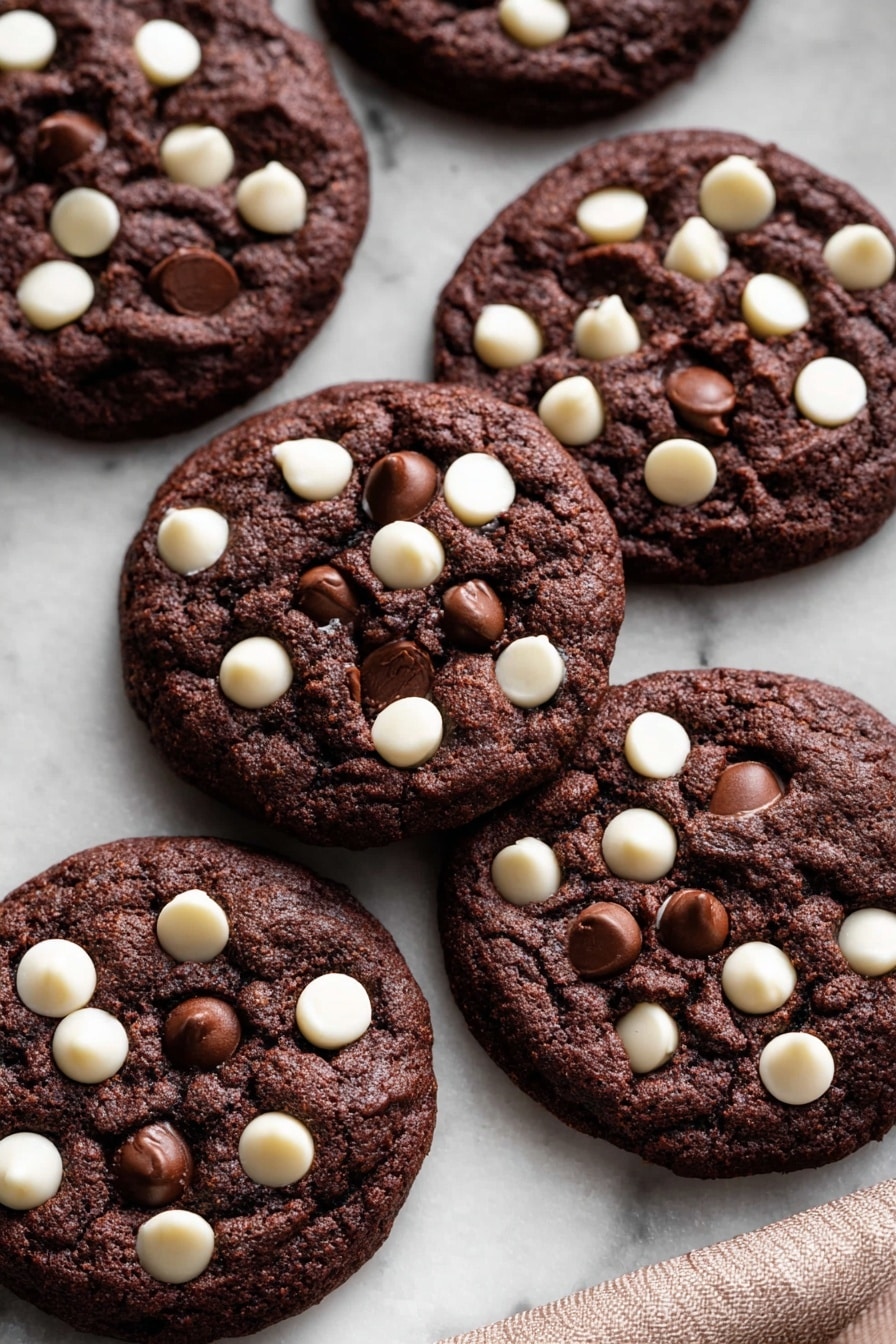 Double Chocolate White Chip Cookies – Irresistibly Fudgy & Delicious