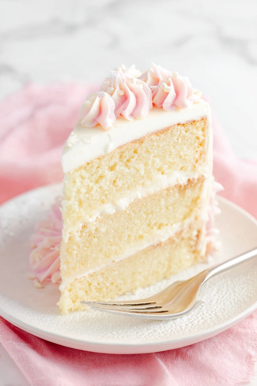Rose Water Vanilla Layer Cake – Elegant Floral Dessert
