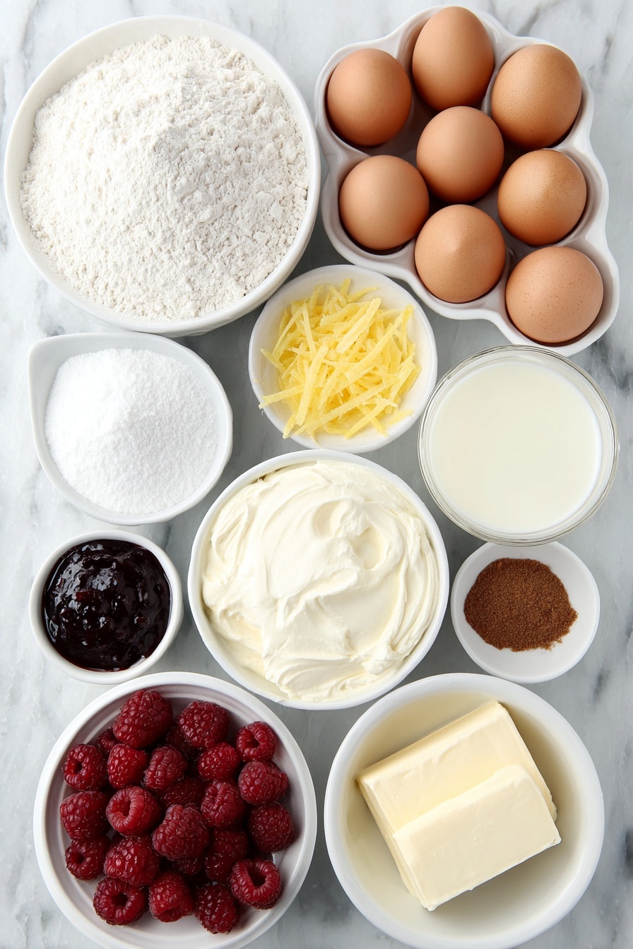 Lemon Raspberry Rolls with Cream Cheese Frosting – Bright & Fluffy