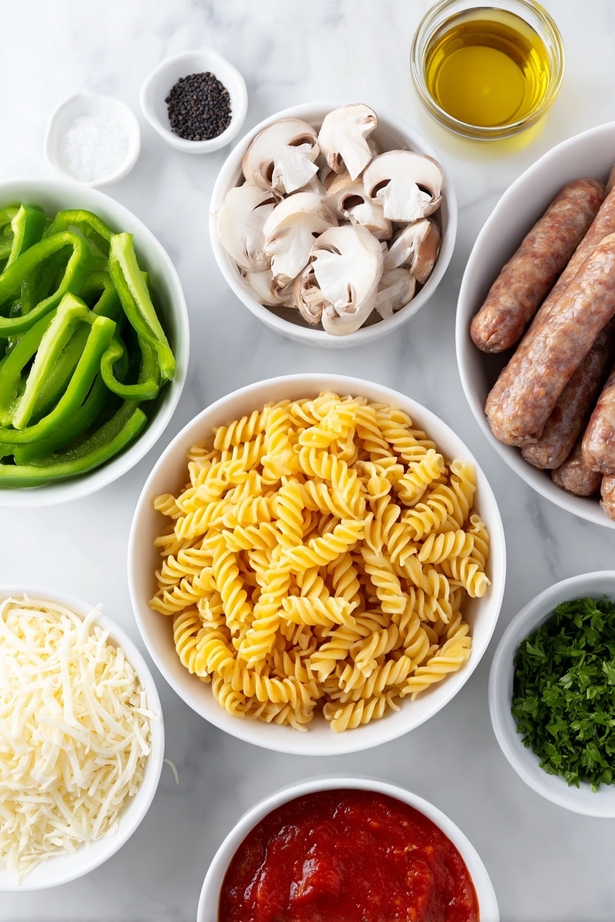 Crock Pot Italian Sausage Pasta Bake | Easy Slow Cooker Dinner