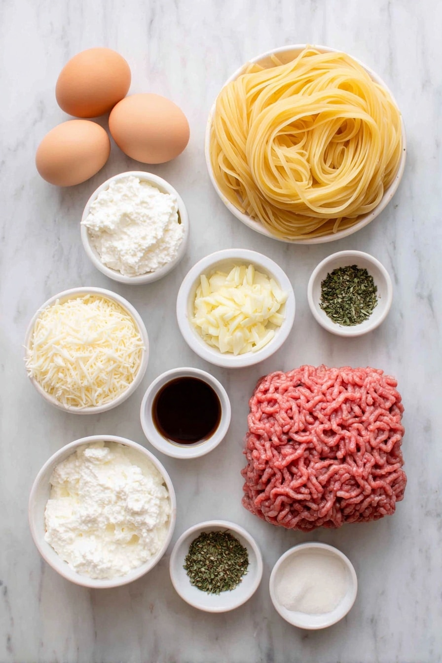 Spaghetti Pie with Meat Sauce and Cheese - Irresistible Comfort Food