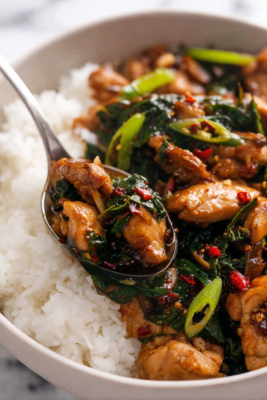Thai Basil Chicken Stir-Fry Recipe | Quick & Flavorful Thai Dish