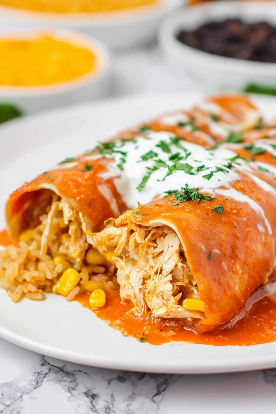 Baked Chicken Wet Burrito - Irresistibly Flavorful & Easy to Make