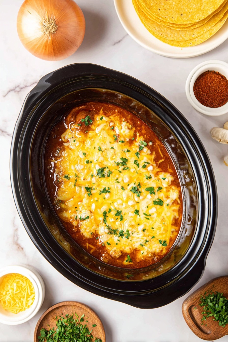 Crockpot Chicken Enchilada Casserole: Easy, Flavorful Mexican Dinner