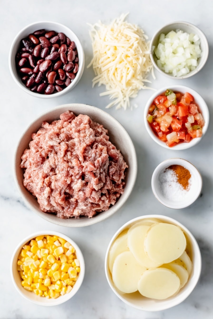 Crockpot Cowboy Casserole – Hearty Slow Cooker Beef & Potato Dinner