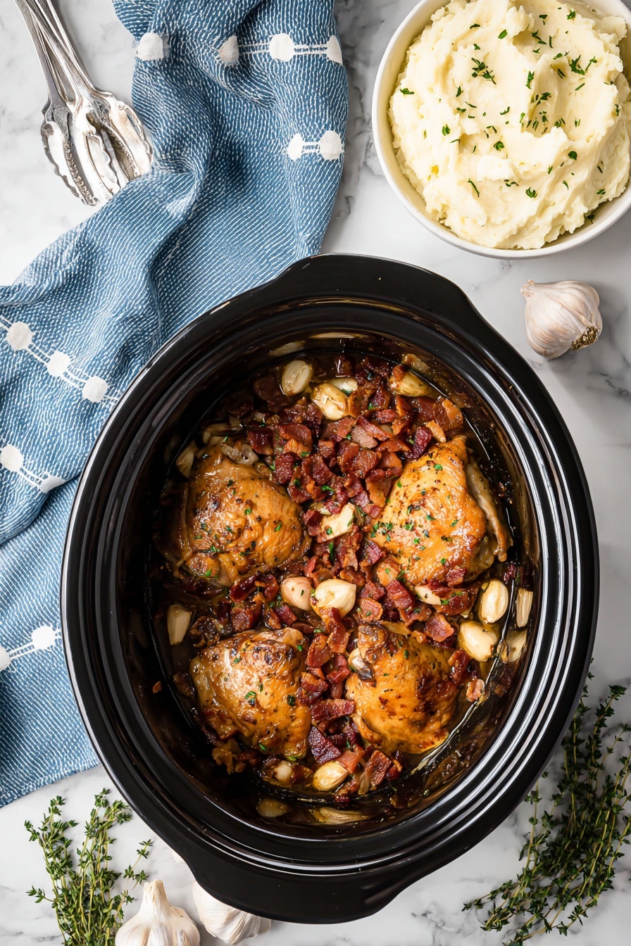 Garlic Chicken Thighs with Bacon: Irresistible Flavor Bombs